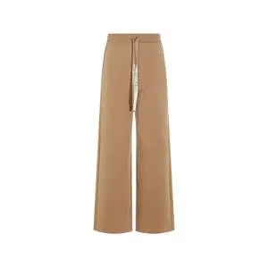 Max Mara Neutrals Trousers Track Pants - Cream
