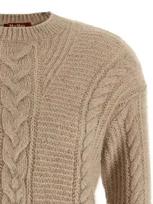 Max Mara Alpaca Blend Sweater - Cream
