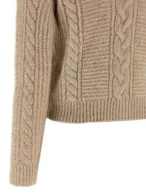 Max Mara Alpaca Blend Sweater - Cream