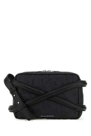 Alexander McQueen Nylon Harness Crossbody Bag - Black