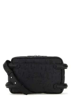 Alexander McQueen Nylon Harness Crossbody Bag - Black