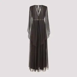 Alberta Ferretti Chiffon Long Dress