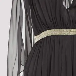 Alberta Ferretti Chiffon Long Dress