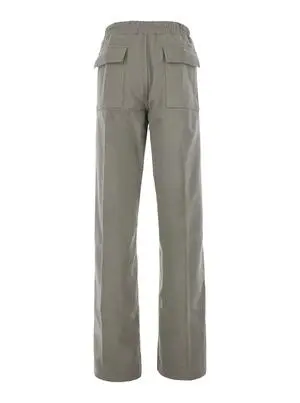 Rick Owens Cotton Drawstring Pants - Gray