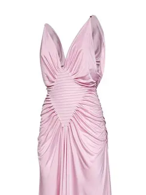 Versace Liquid Viscose Jersey Evening Dress - Multicolor