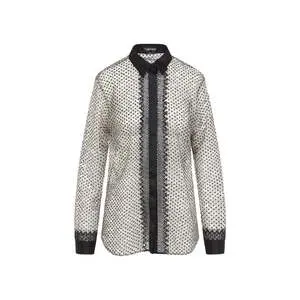 TOM FORD Flock Polka Dot Shirt - Black