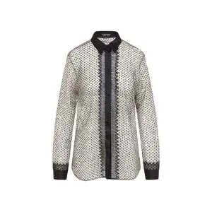 TOM FORD Flock Polka Dot Shirt - Black