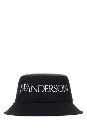 JW Anderson Nylon Blend Bucket Hat - Black