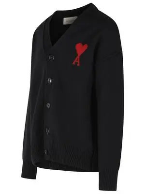 AMI Paris Virgin Wool Cardigan