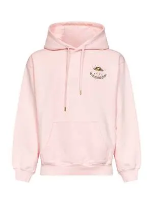 Casablanca Pink Cotton Laduree X Embroidered Hoodie - Multicolor