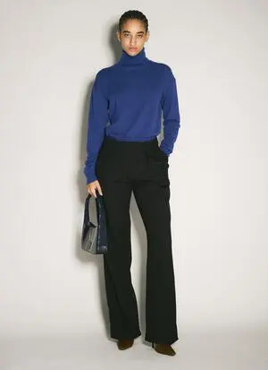 Saint Laurent Turtleneck Garter Sweater