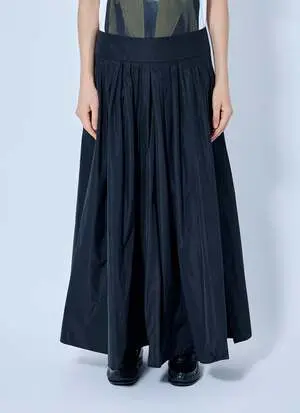 Max Mara Pleated Maxi Skirt - Black
