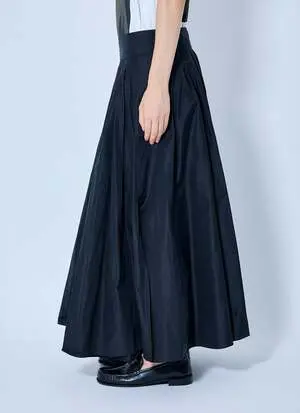 Max Mara Pleated Maxi Skirt - Black