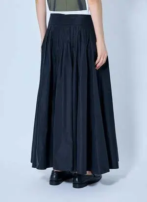 Max Mara Pleated Maxi Skirt - Black