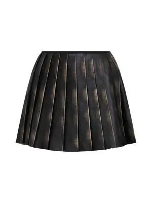 DIESEL® Brown O-saka-mini Pleated Miniskort - Multicolor