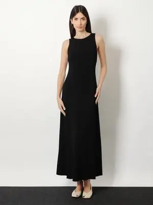 Max Mara Mxppania Stretch Viscose Long Dress - Multicolor