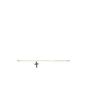 Dolce & Gabbana Sapphire Crucifix Chain Bracelet