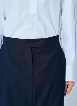 Max Mara Overlay Panel Skirt - Blue