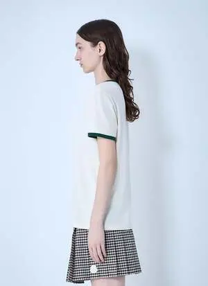 Moncler Logo Print Cotton T-shirt - White