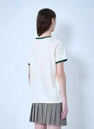 Moncler Logo Print Cotton T-shirt - White