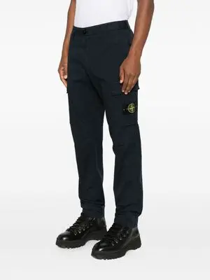 Stone Island Cotton Cargo Trousers