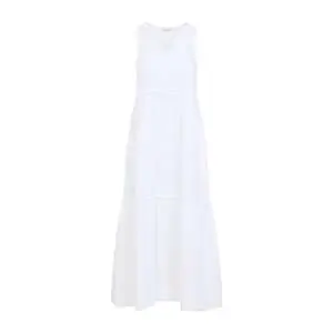 Peserico Linen Long Dress - White