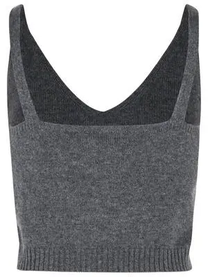 LISA YANG Violia' Grey Cashmere Tank Top
