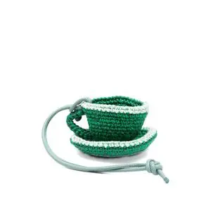 JW Anderson Crochet Teacup Charm - Green
