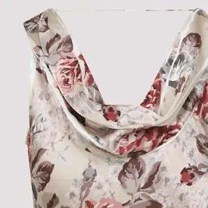 Acne Studios Draped Open-back Floral Midi Dress