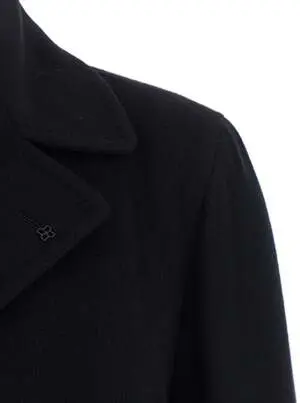 Tagliatore Coat With Notched Revers And Button Closure In Wool For