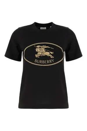 Burberry Graphic Logo Embroidered Crewneck T-shirt - Multicolor
