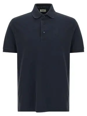 Etro Pegaso' Polo Shirt - Blue