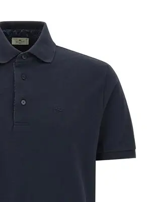Etro Pegaso' Polo Shirt - Blue