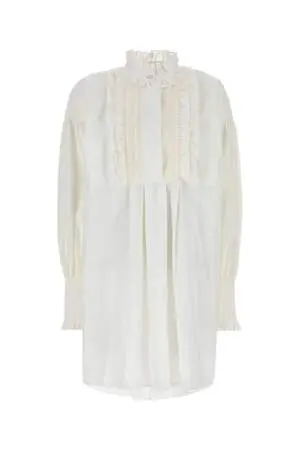 Valentino Garavani Cotton Blend Dress - White