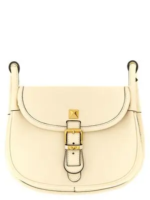 Valentino Garavani Valentinogaravani 'flaneuse' Small Shoulder Bag - White