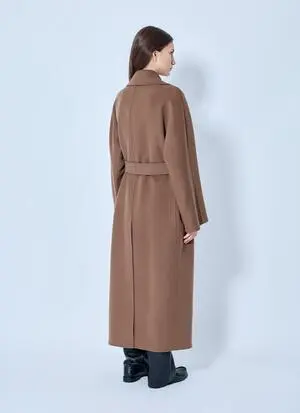 Max Mara Belted Wool Coat - Multicolor