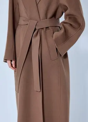 Max Mara Belted Wool Coat - Multicolor