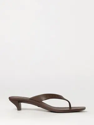 Gucci Vittoria Rubber Thong Sandals - Brown