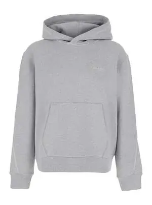 Givenchy Grey Hooded Sweatshirt With Logo Lettering Usl Front In Cotton - Multicolor