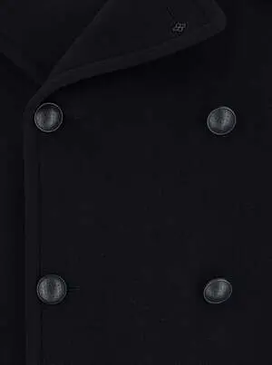 Tagliatore Coat With Button Closure And Welt Pockets In Wool