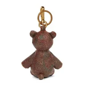 Etro Paisley Jacquard Cotton Teddy Bear Keychain - Brown
