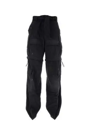 Balenciaga Cotton Knife Cargo Pantaboots - Black