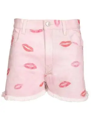 Isabel Marant Étoile Lesia Kiss Denim Shorts - Multicolor