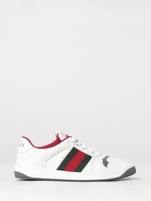 Gucci Nylon And Leather Sneakers - White