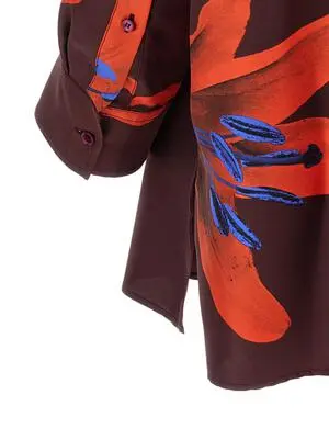 Alexander McQueen Flame Lily' Shirt - Multicolor