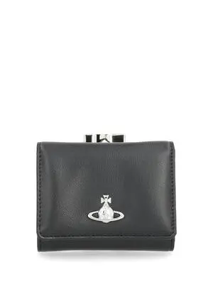 VIVIENNE WESTWOOD Small Wallet With Frame - Black