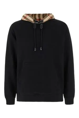 Burberry Check-lined Hooded Sweatshirt - Multicolor