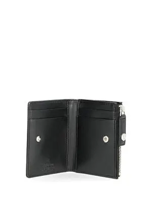 VIVIENNE WESTWOOD Slim Card Holder With Flap - Black