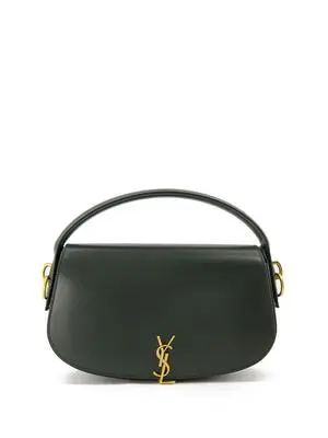 Saint Laurent Voltaire Bag In Box Leather - Green