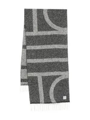 TOTEME Monogram Wool Scarf - Multicolor